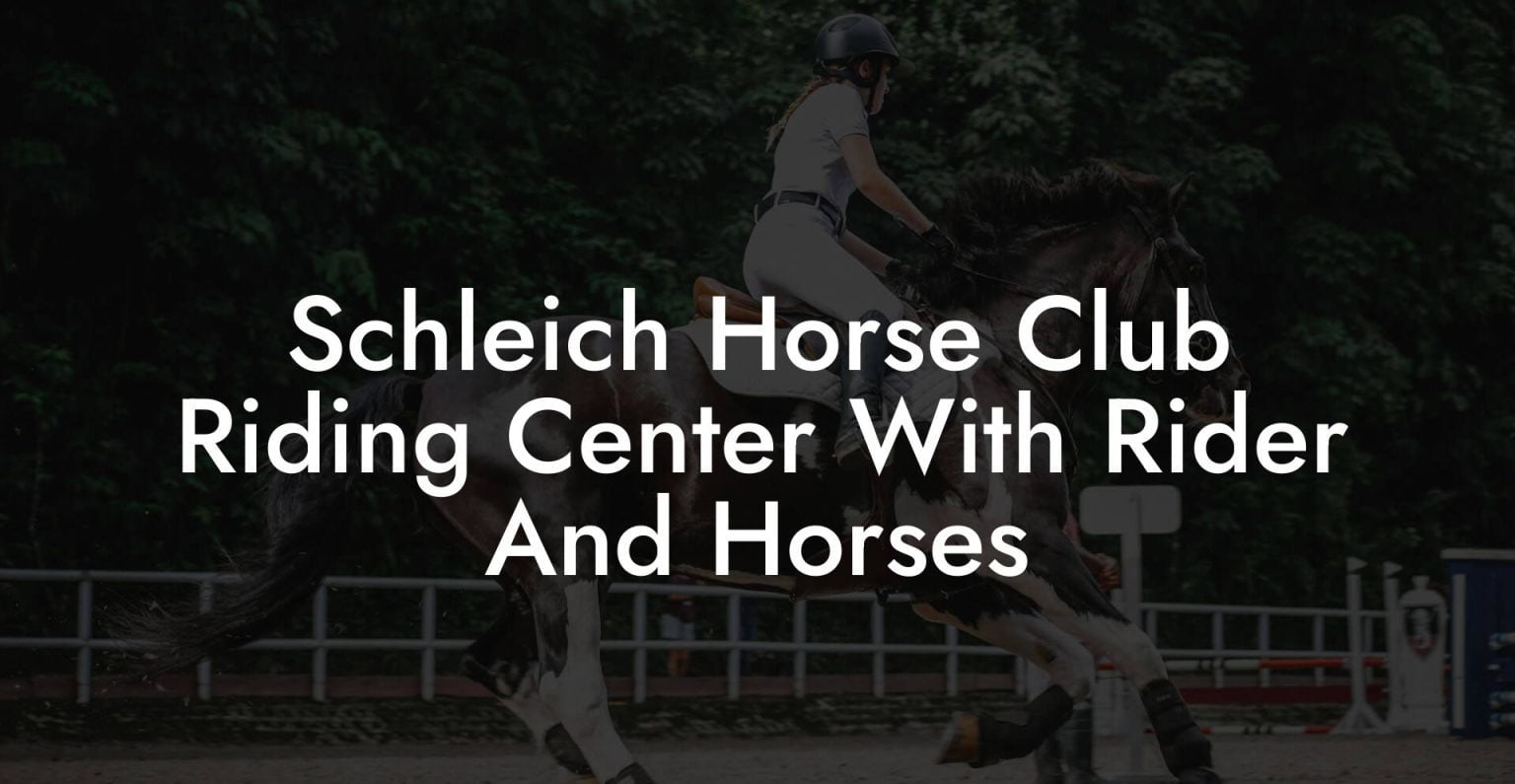 Schleich Horse Club Riding Center With Rider And Horses - How To Own a ...