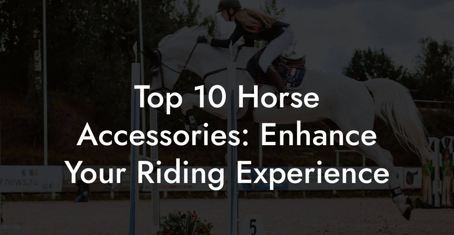 Top 10 Horse Accessories: Enhance Your Riding Experience - How To Own a ...